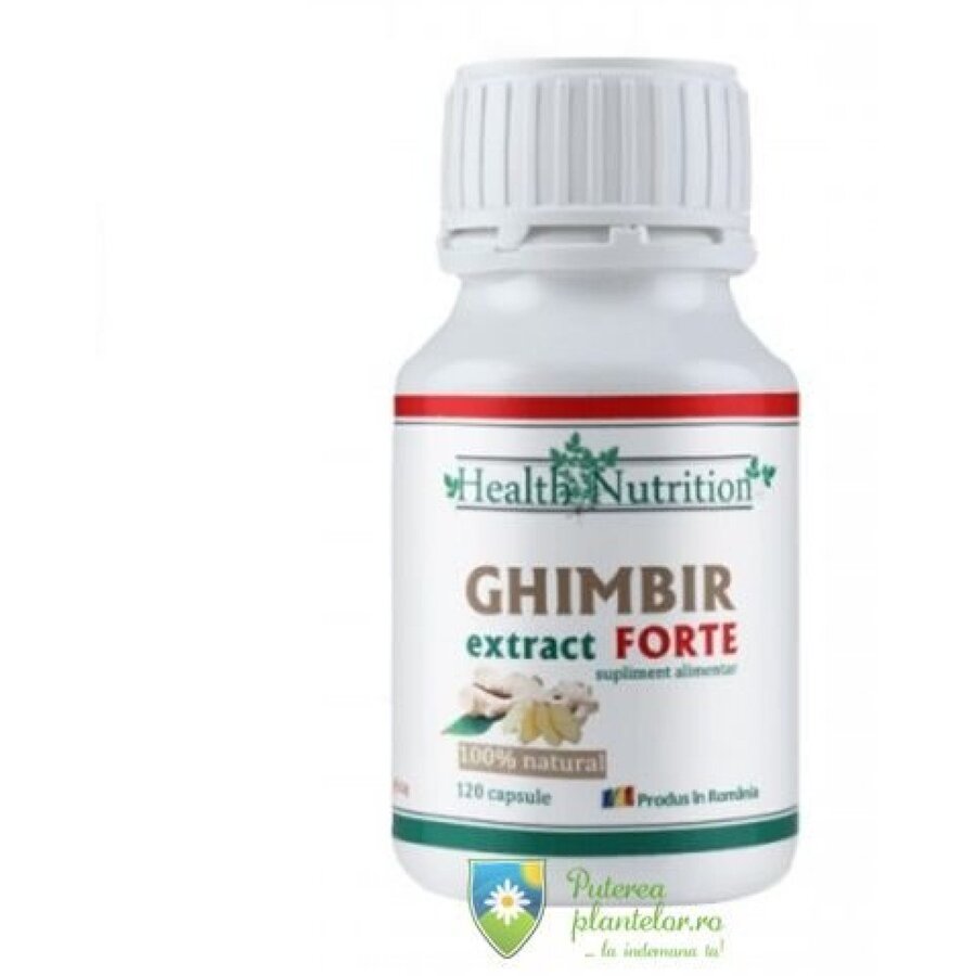 Ghimbir Extract Forte 120 capsule – Puterea Plantelor