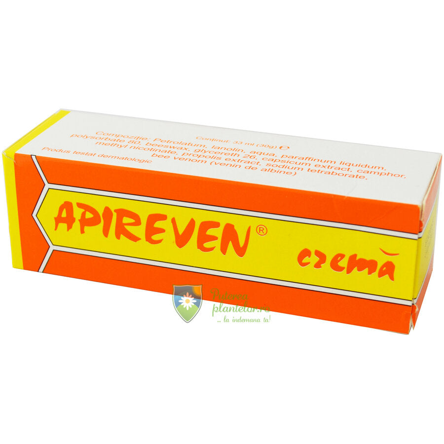 Crema Apireven cu venin de albine 30 gr – Puterea Plantelor